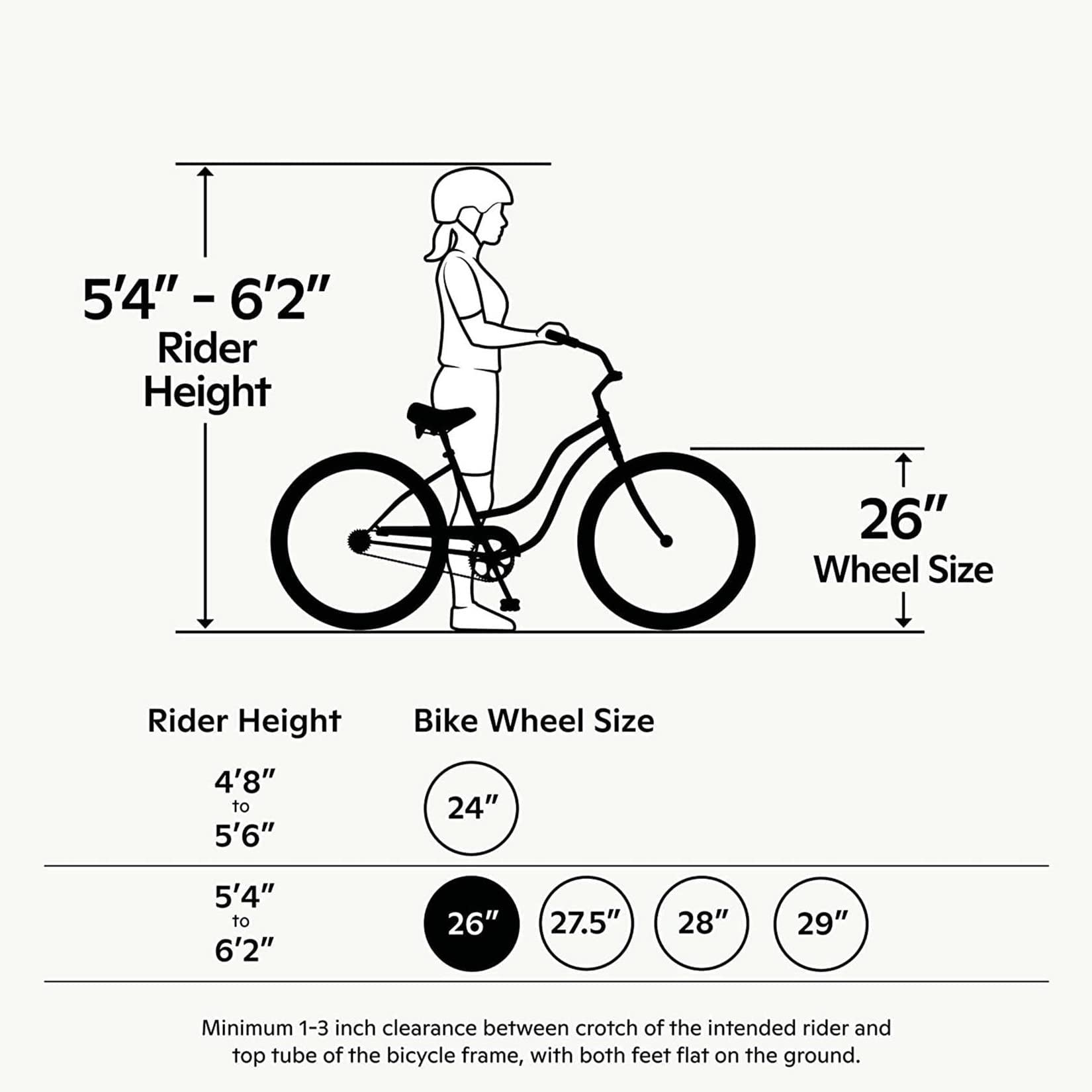 Dinling 24/26 inch Women Bikes 7-Speed Shifters Beach Cruiser Bike - with Comfortable Seats and Baskets & Back Seats (26 inch)