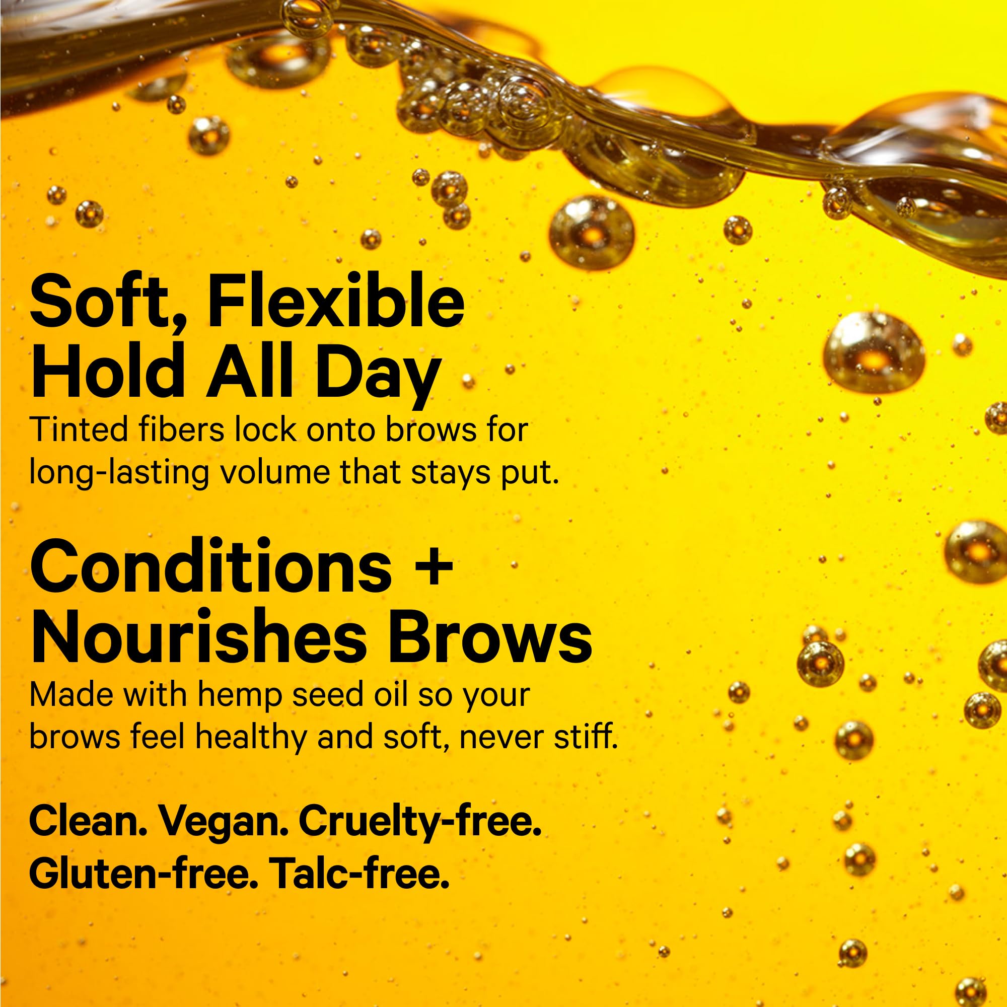 Milk Makeup KUSH Fiber Brow Gel, Herb (Medium Brown) - Thickening Brow Gel - Soft, Flexible Hold - Vegan, Cruelty Free