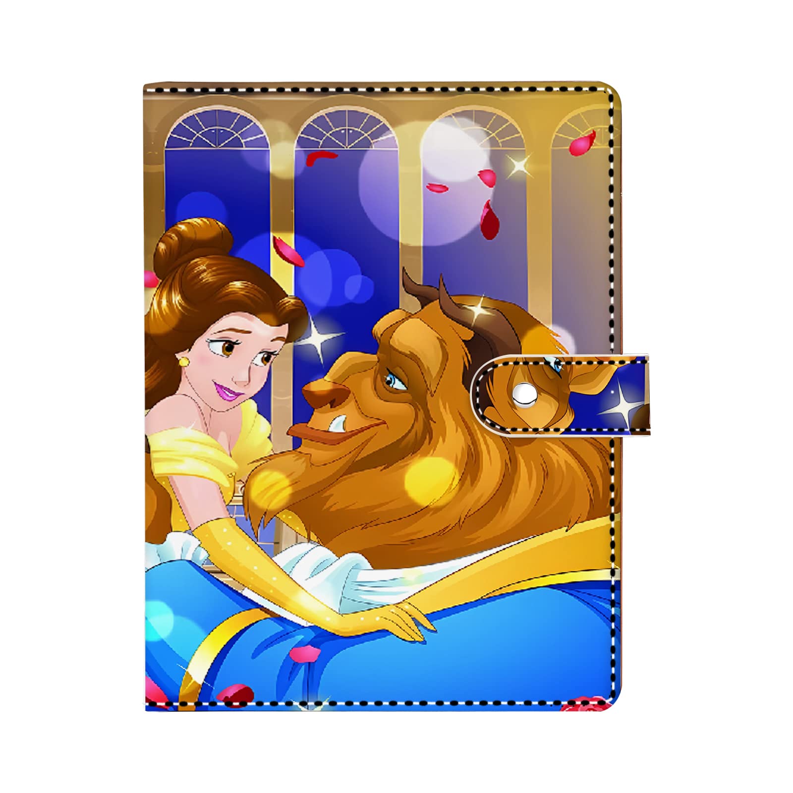 Cartoon Animation Faux Leather Padfolios (Beauty and The Beast)