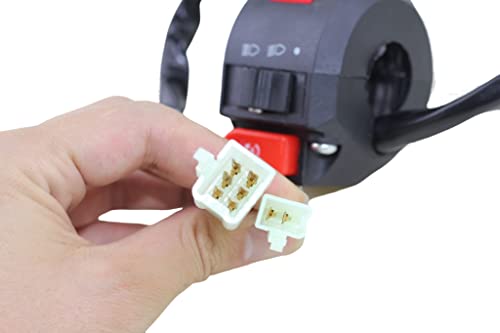 Trkimal Ignition Switch Key 3 Function Left Starter Switch + Spark Plug Assembly for 50cc 70cc 90cc 110cc 125cc 150cc TaoTao SUNL Chinese ATV Quad 4 Wheeler Apollo Dirt Bike Scooter Parts