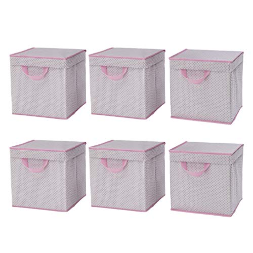 Delta Children Lidded Storage Bins, Pink