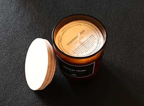 Scented Soy Candles, Vanilla Whiskey Aromatherapy Candles, Gifts Candles with Premium Natural Soy Candles for Home Scented & Bathroom Decor, Single Wick Candles 7 oz 40 Hour Burn
