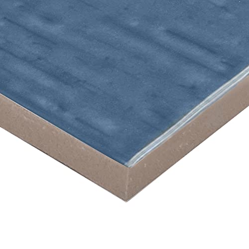 Crux Blue 2.81 in. x 0.43 in. Polished Porcelain Subway Wall Tile Sample
