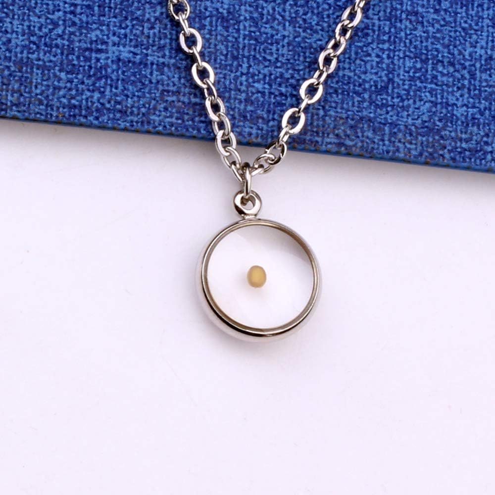 Dainty Mustard Seed Pendant Necklace for Women Girls (Necklace)