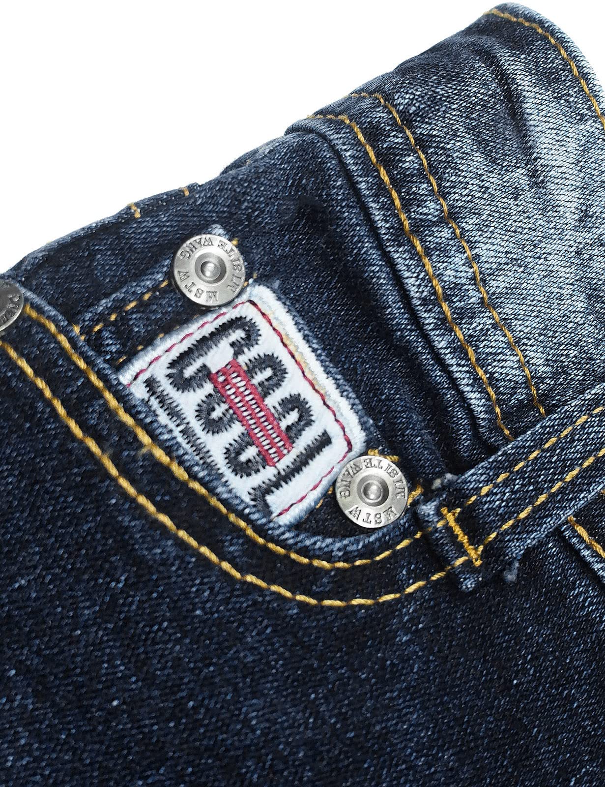 KIDSCOOL SPACE Baby Girl Boy Jeans,Little Kid Elastic Band Inside Ripped,Embroidered Decor Denim Pants,Black,12-18 Months