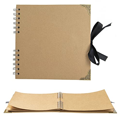 Scrapbook (8 x 8 inch) Scrapbook Album 60 Pages Ideal for Your DIY Scrapbooking Albums Wedding and Anniversary Family Photo Album (8 * 8 scrapbook)