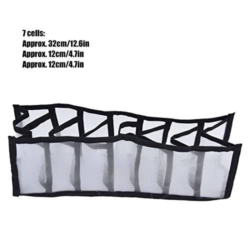 Orenic Mesh Bras Storage Box, Multi Purpose Foldable Drawer Divider for Underwear, Bras, Socks, Jeans, Panties, Leggings, T-Shirts, Foldable Compartment Storage Box Drawer Organizer(7cells)