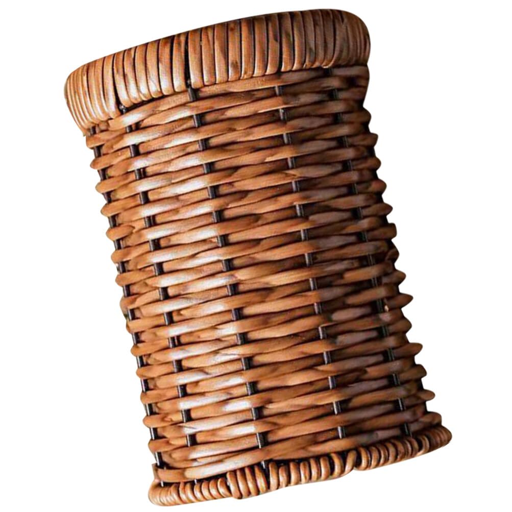 Didiseaon Silverware Utensil Holder Organizer Countertop Flatware Holder Woven Storage Basket Woven Cutlery Organizer Countertop Utensil Basket Imitation Rattan Basket Iron Chopsticks
