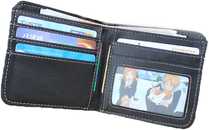 ECTOZ for Genshin Impact Wallet Pu Short Section Folded Colorful Printed Card Bag Kaedehara Kazuha Men and Women Coin Purse