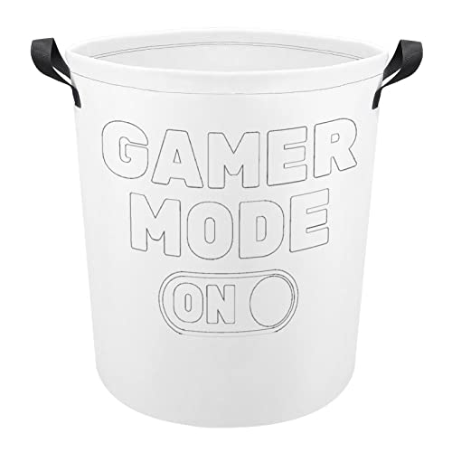 Gamer Mode On Large Laundry Basket Hamper Bag Washing with Handles for College Dorm Portable