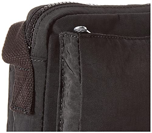 Kipling womens Women's Abanu Crossbody Handbag, Black Noir, 9.5 L x 6.75 H 3.5 D US