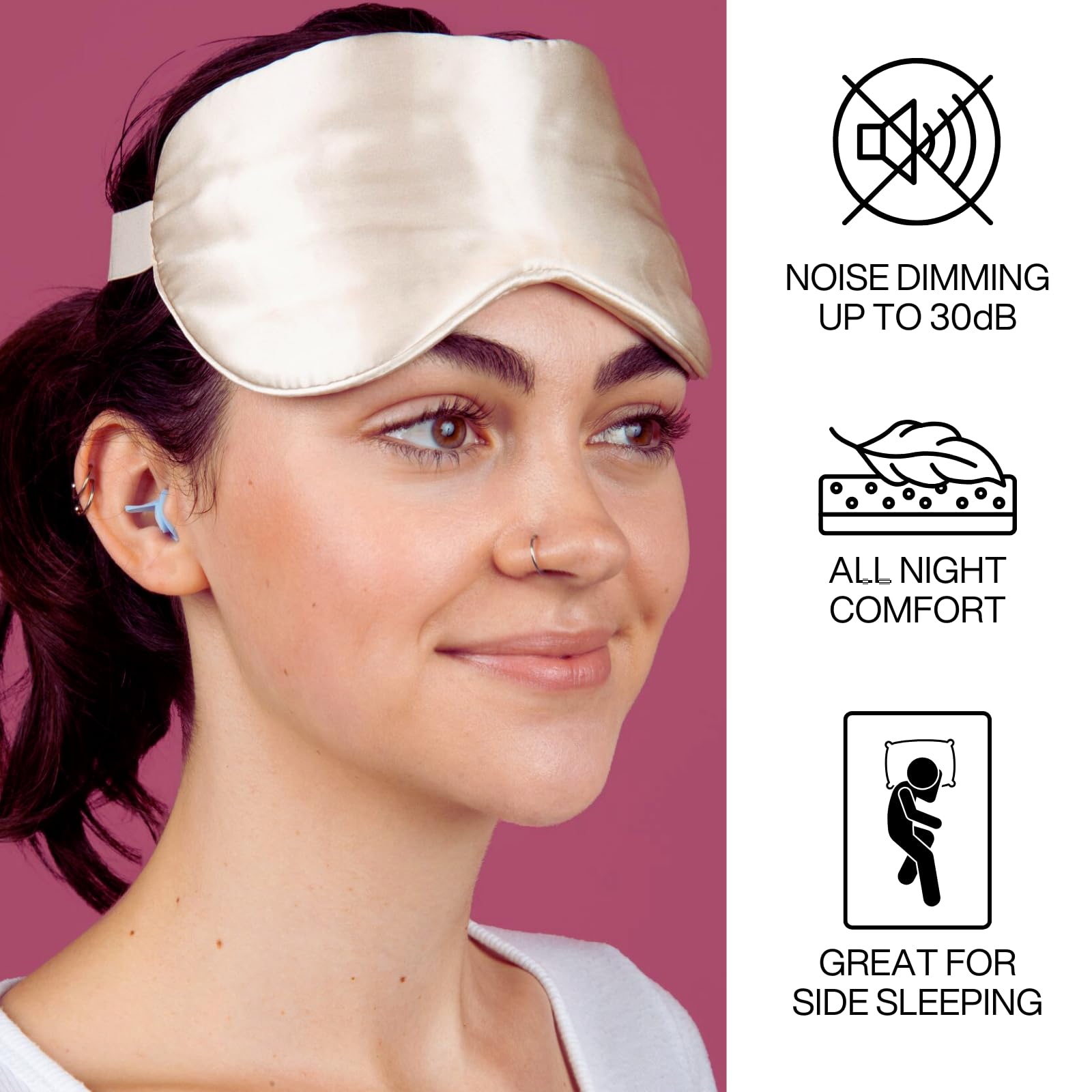 EARPEACE Sleep Earplugs - Comfortable Ear Plugs for Sleeping - Noise Reduction Ear Plugs for Sleep