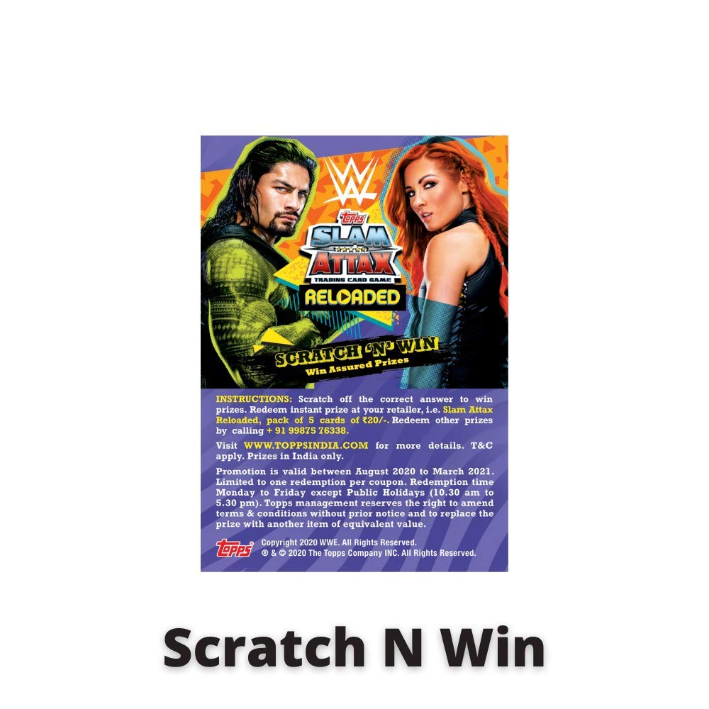 Topps India WWE Slam Attax Reloaded 2020 Collector Game Pack
