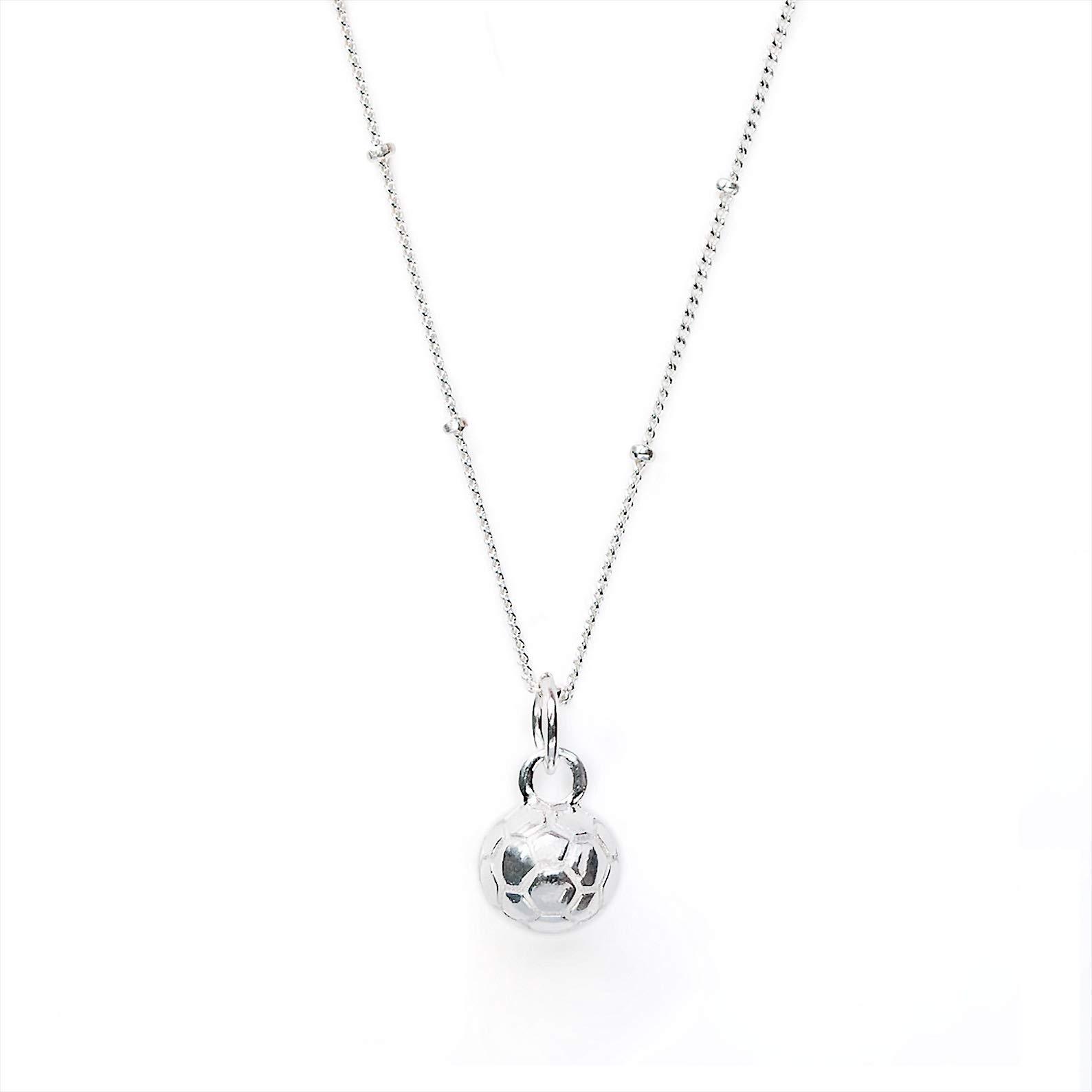 Chelsea Charles CC Sport Soccer Charm Necklace - Silver