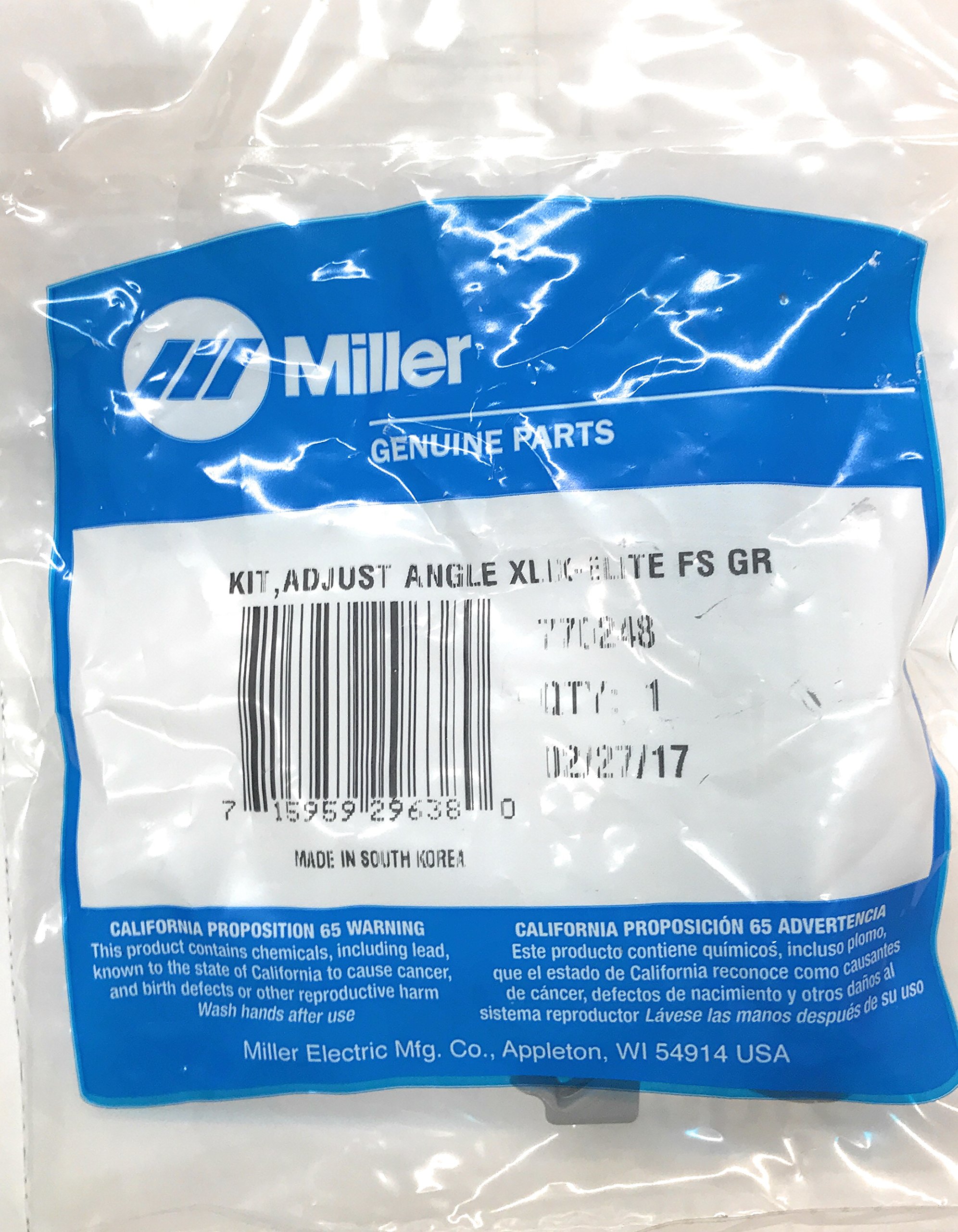 Miller 770248 Kit, Adjust Angle XLIX-Elite Fs Gr