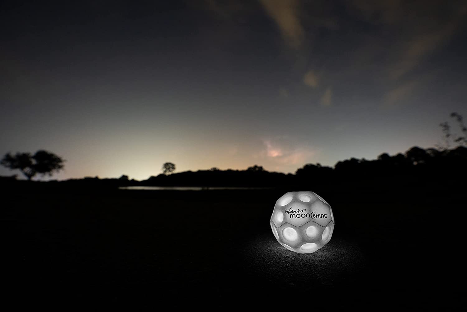 Funstuff Waboba Moon Ball Moonshine 2-Pack | Light-Up Bouncing Ball