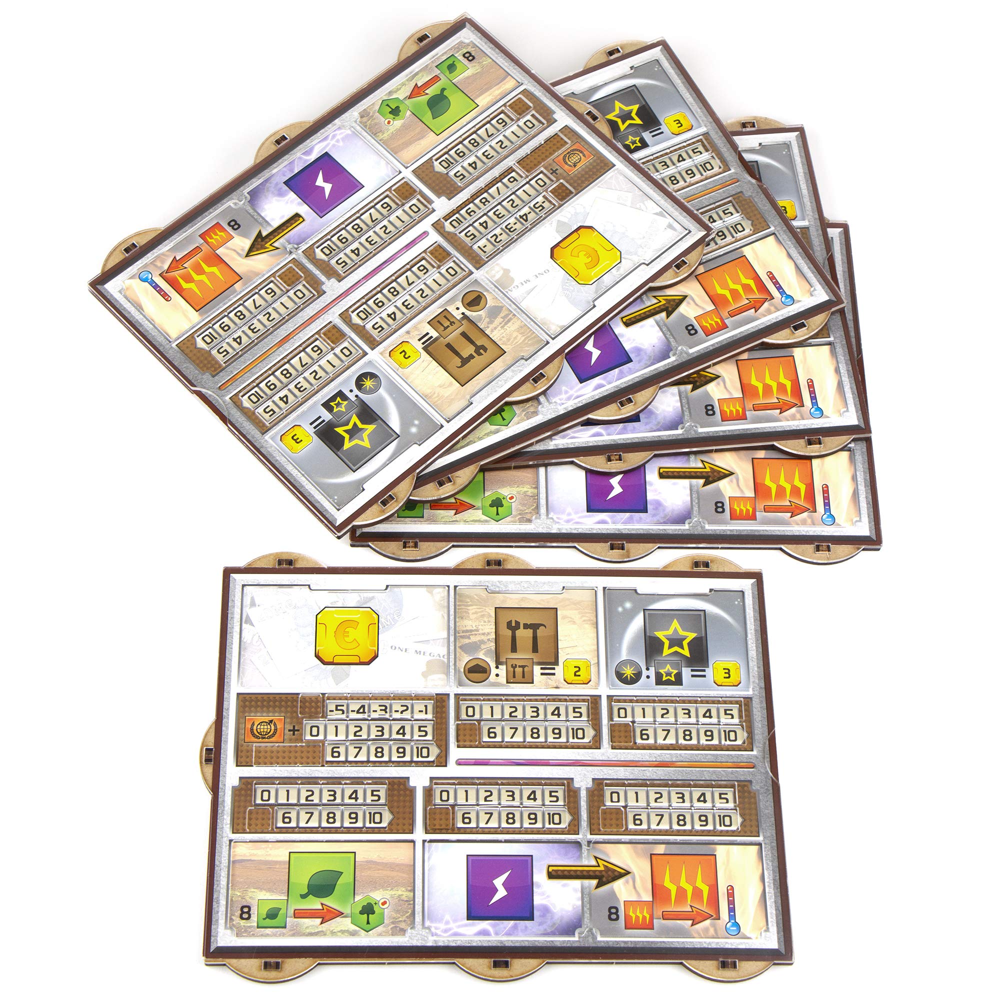 TowerRex Board Game Organizer for Terraforming Mars board game box, Terraforming Mars boardgame expansions, Turmoil, Colonies expansion, Prelude expansion, Hellas and Elysium expansion, Venus Next