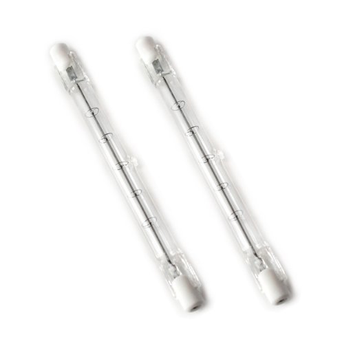 CTKcom 150-Watt 3.1-Inch T3 Halogen Light Bulbs(5 Pack) - J Type 78mm Double Ended 120 Volts 150 Watt T3 Halogen Bulb R7S Double Ended Filament Flood Lights Quartz Tube Lamps,5 Pack
