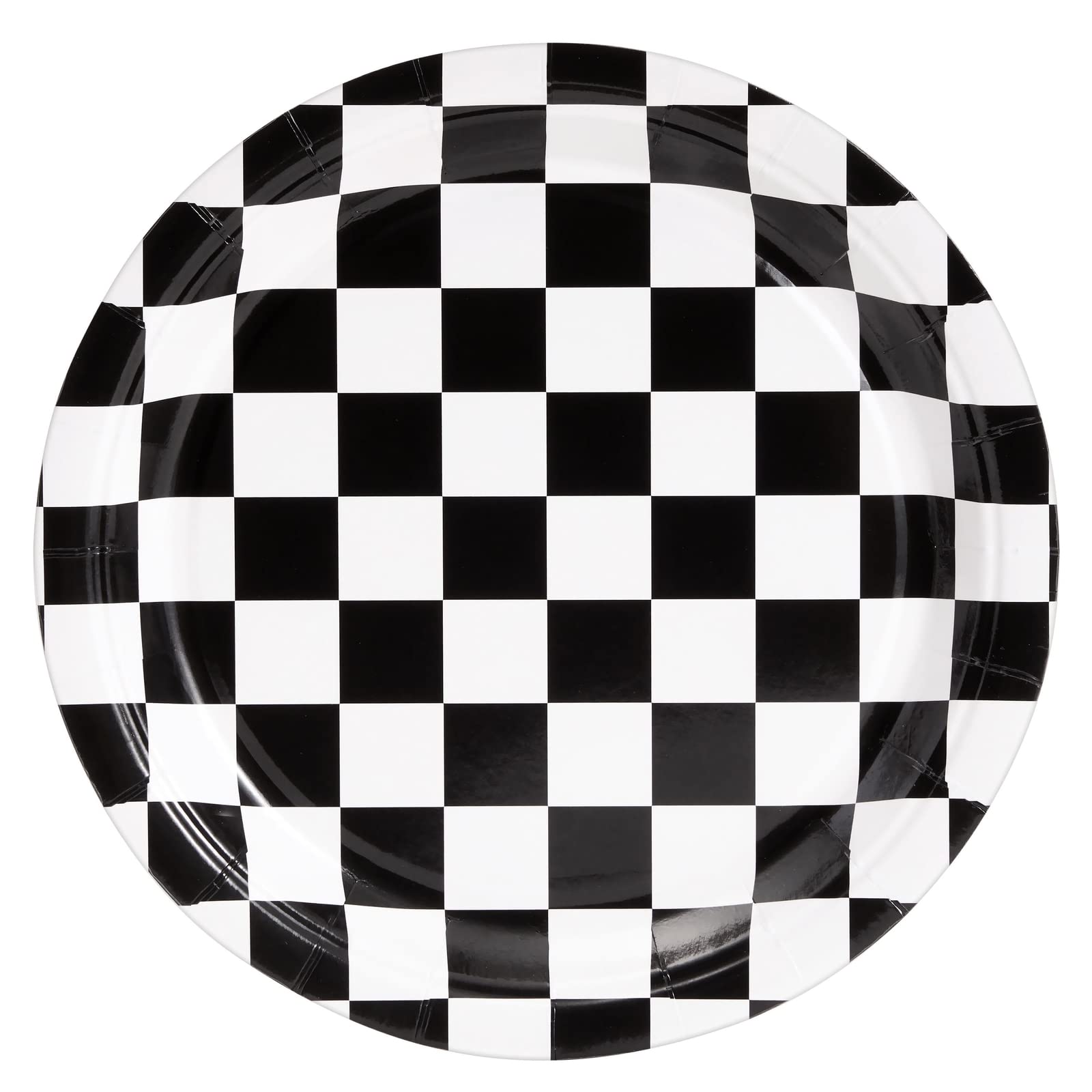 Juvale 144 Piece Race Car Birthday Party Supplies with Checkered Flag Plates, Napkins, Cups, and Cutlery (Serves 24)