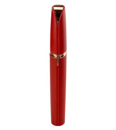 Electronic Eyebrow Trimmer Razor, Rechargeable Eyebrow Trimmer Pen (Red)