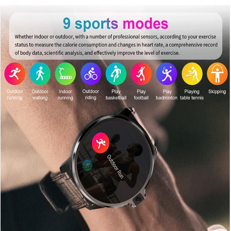Dual System Android 9.1 Smart Watch 1GB+16GB 4G GPS WiFi Smart Watch Men Smartwatch with Camera Sim Supported