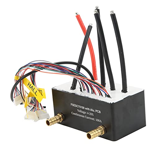 Electronic Speed Controller, Practical Aluminum Alloy Housing High Current Water Cooling ESC 14-84V for DIY