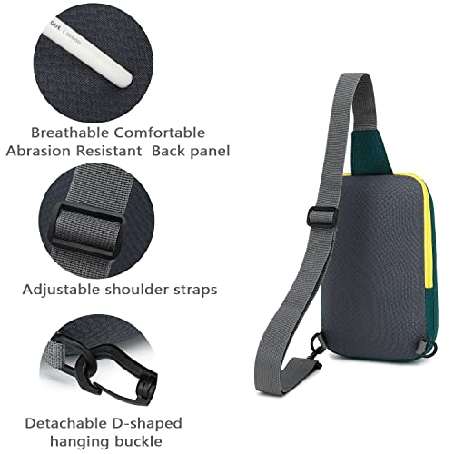 JEBATOXI UltraLight Crossbody Sling Backpack Sling Bag Travel Hiking Chest Bag Daypack