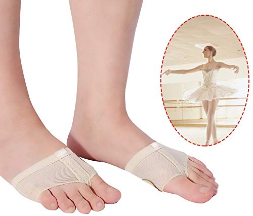 Dance Foot Thongs,Thong Toe Paws,Lyrical Shoes Lyrical Ballet Belly Dance Foot Thongs Dance Paw Pad Shoes Half Sole (XL)