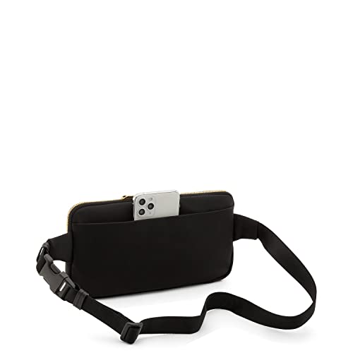 TUMI Voyageur Manele Hip Bag - Men's & Women's Waist Pack - Use as Sling Bag or Fanny Pack - Black & Gold Hardware