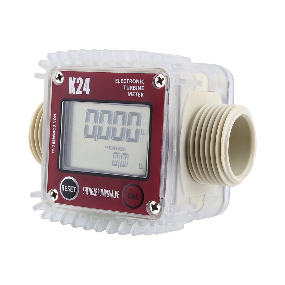 K24 LCD Turbine Digital Fuel Meter Anti- for Chemical Liquid Water