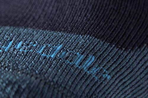 Bridgedale Men's Midweight Plus Ski - Merino Endurance Socks, Navy/Steel, X-Large