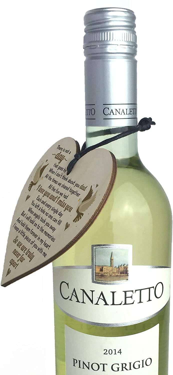 RED OCEAN I Miss You Home Grave Garden Memorial Wooden Heart In Memory Dad Rememberance Plaque Gifts