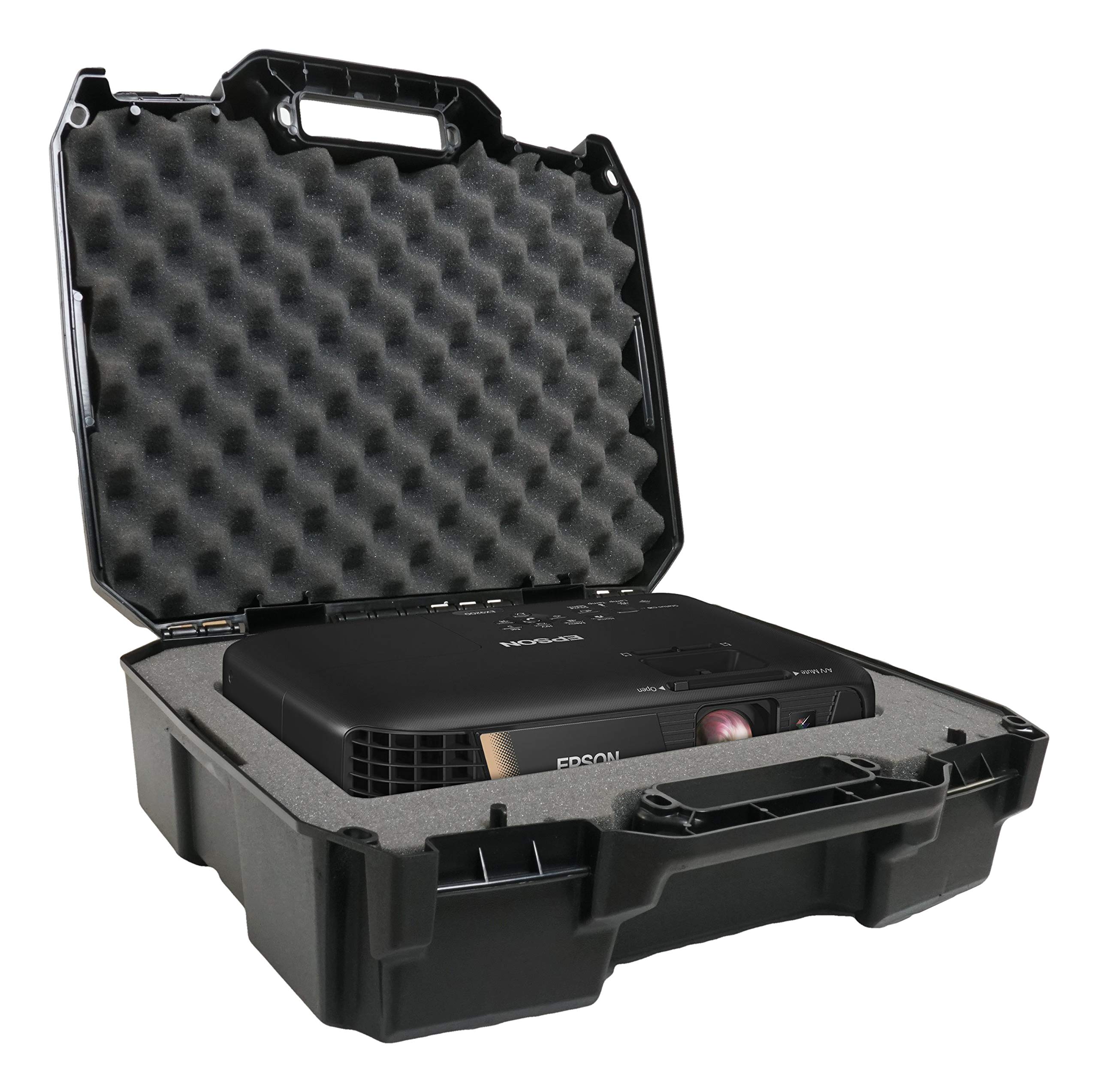 Case Club Projector Case Compatible with Epson Pro Ex9220 , Ex9210 , Ex9200 , Ex7260 , Ex7240 , Ex3260 , or Ex3240 Wuxga , Wxga , Svga Conference Projectors in Pre Cut Customizable Foam