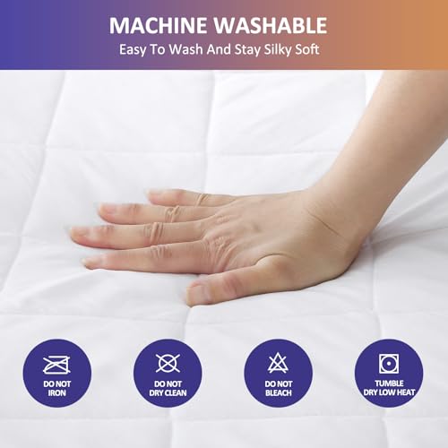 Heated Mattress Pad California King Size,Dual Control Electric Mattress Pad with 10 Heat Settings Controller and 1-12 Hours Auto Shut Off, Electric Bed Warmer with 8-21" Deep Pocket