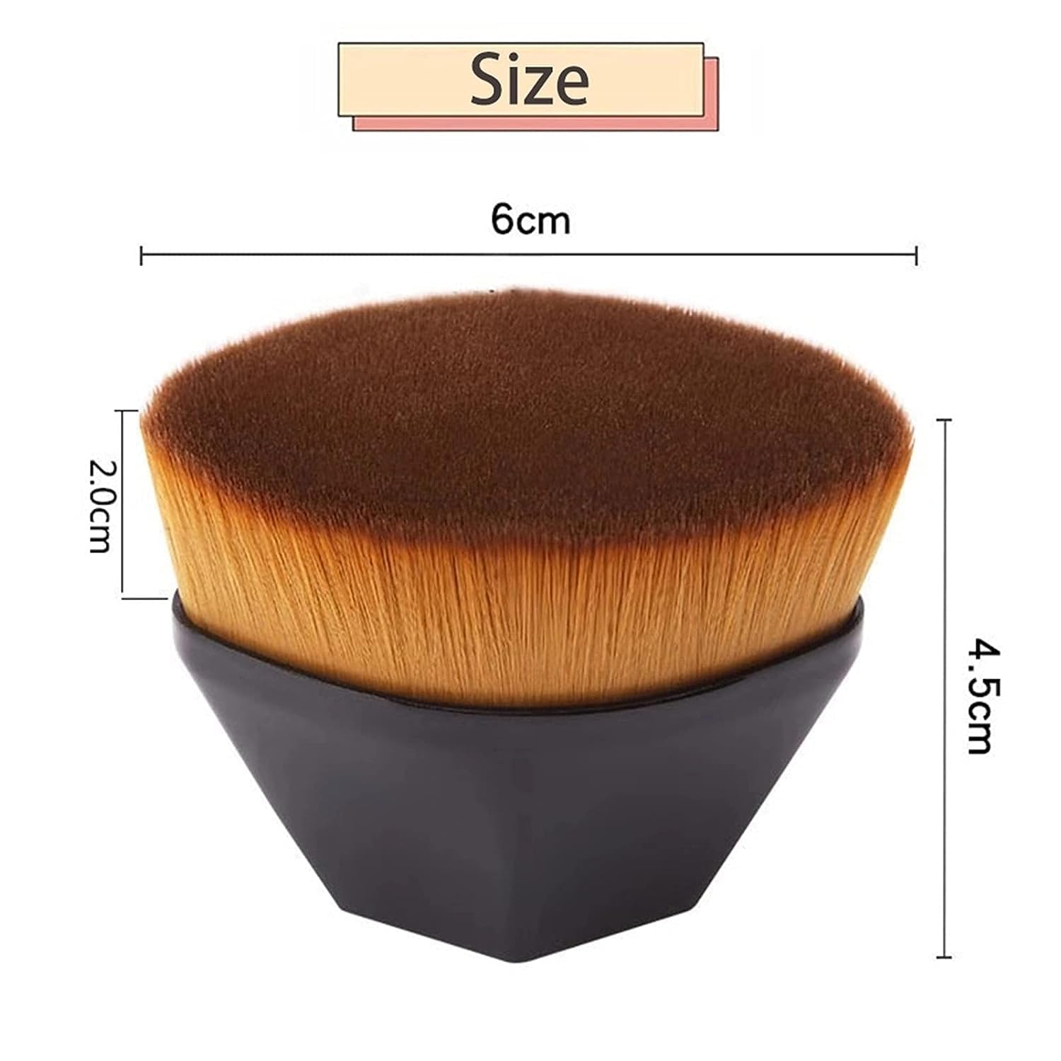 DAMUZHI Foundation Brush Makeup Brush, Foundation brush for liquid makeup, Kabuki Makeup Brush for Blending Liquid, Cream or Flawless Powder Cosmetics with Protective Case(Black & Pink)