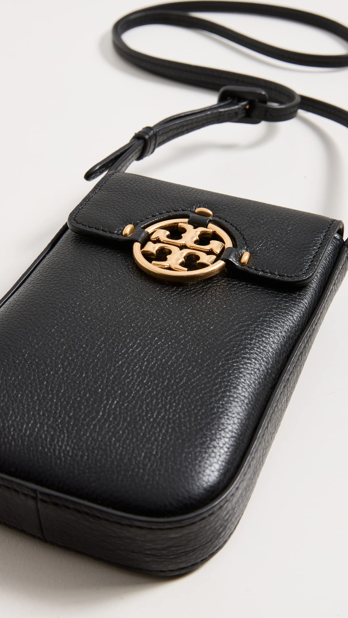 Tory Burch Women's Miller Phone Crossbody, Black, One Size