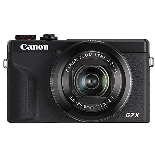 Canon PowerShot G7 X Mark III Digital Camera + 64GB Extreem Speed Memory, HG-100 Stabilizong Grip W/BR-E1 Remote, Case, and More (Vlogging Bundle) (Renewed)
