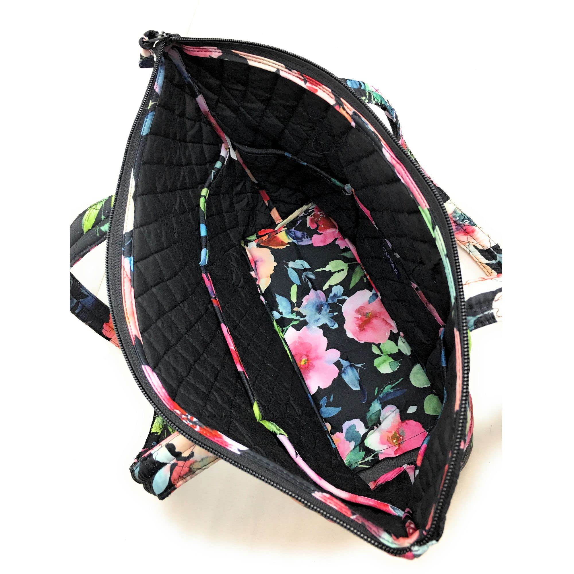 EGFAS Quilted Handbag Purse Shoulder Bag Pocketbook (Small Multi Paisley)