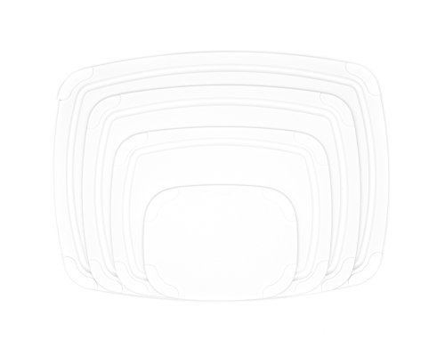 Epicurean Cutting Board with Removable Silicone Corners, 11.5" by 9", White