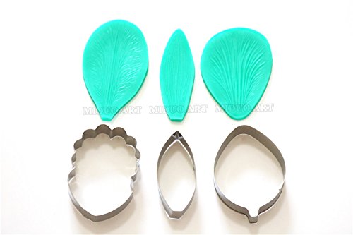 Cymbidium Orchid Petal Flower Cutter Cake Decorating Tools Fondant Mold Cattleya Orchid Petal Veiners Mould