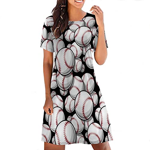 Hfnxid Women's 2023 Long Sleeve Smocked Dress Warehouse Clearance 3/4 Sleeve Loose Long Maxi Dresses with Pockets Knot Long Sleeve V Neck Tiered Ruffle Skater Dress White