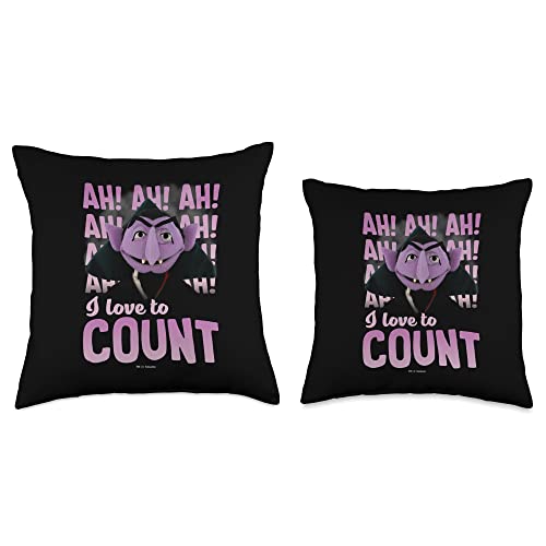 Sesame Street Count Ah Throw Pillow, 18x18, Multicolor