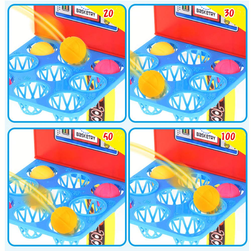Toxz Child's Desktop Ejection Basketball Mini Football Hockey Golf Shooting Finger Game,Double Function,Exercise Hands-on Ability for Kids