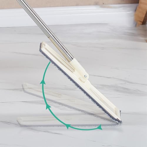 Flat Floor Cleaning Mop | Flat Squeeze Mop and Bucket | Multifunctional Flat Mop and Bucket with Wringer Set for Home, Professional Floor, Wall Mop Cleaner with Ergonomic Handle