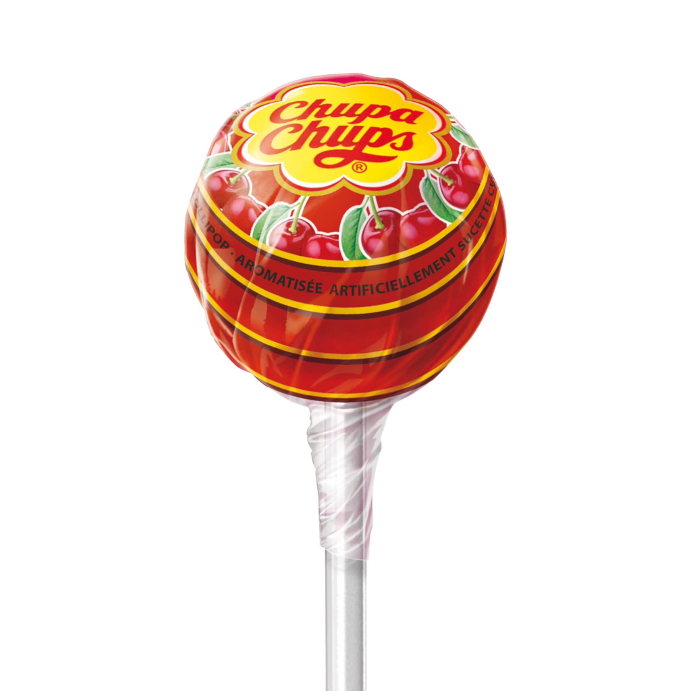 Chupa Chups, Cherry Flavored Lollipops, 1 Pound By The Cup Bulk Bag