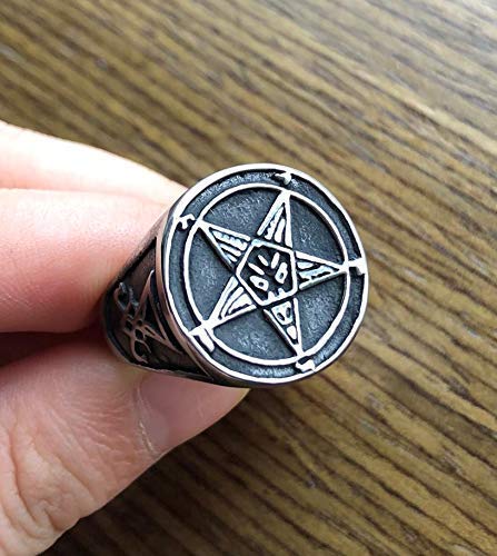 Church of Satan - Sigil of Baphomet Ring Sz. 8-13 (8)