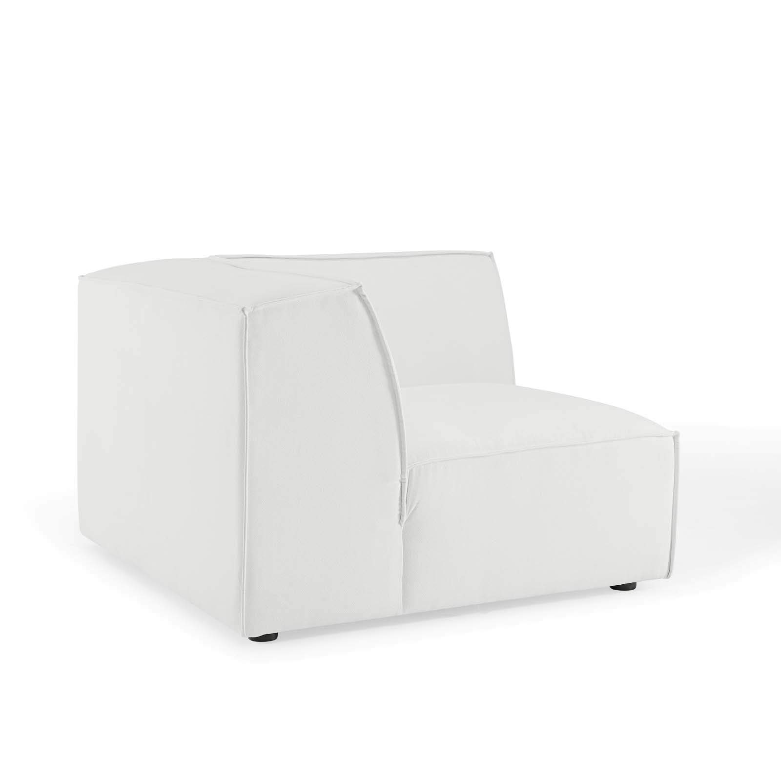 Modway Restore Upholstered Sectional Sofa, 5-Piece Set, White