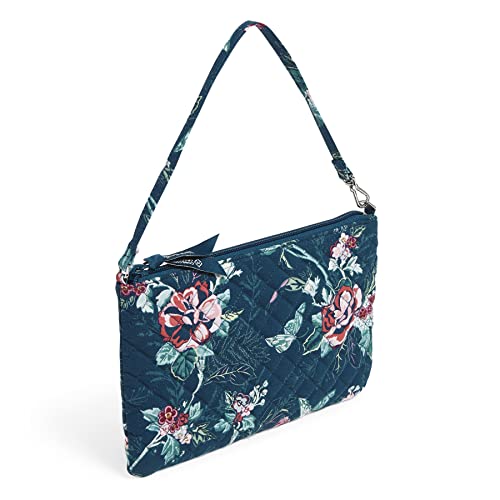 Vera Bradley Women's Cotton Convertible Wristlet With RFID Protection, Rose Toile - Recycled Cotton, One Size