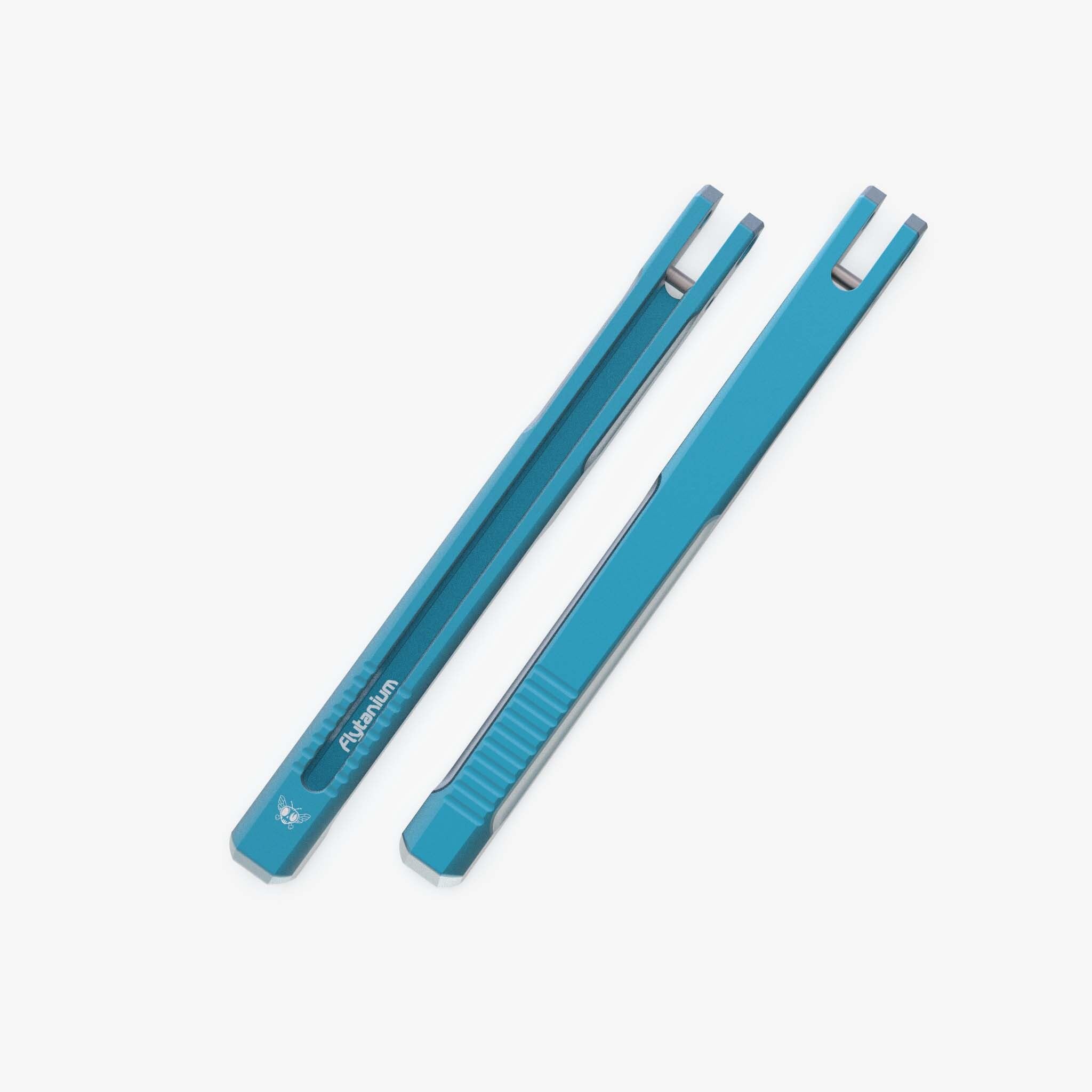 Flytanium Upgraded Aluminum Handles For Kershaw Lucha โ FLY-0765 (Solar Blue)