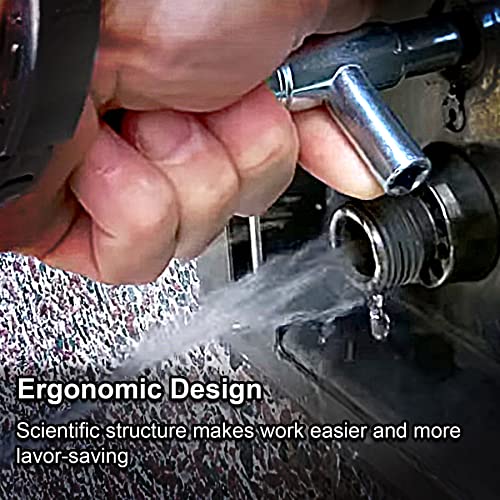 HAUTMEC 4 Way Sillcock Water Key,1/4", 9/32", 5/16", 11/32" Steel Multi-Function Utility Key for Sillcocks Faucets Valves Spigots PL0028